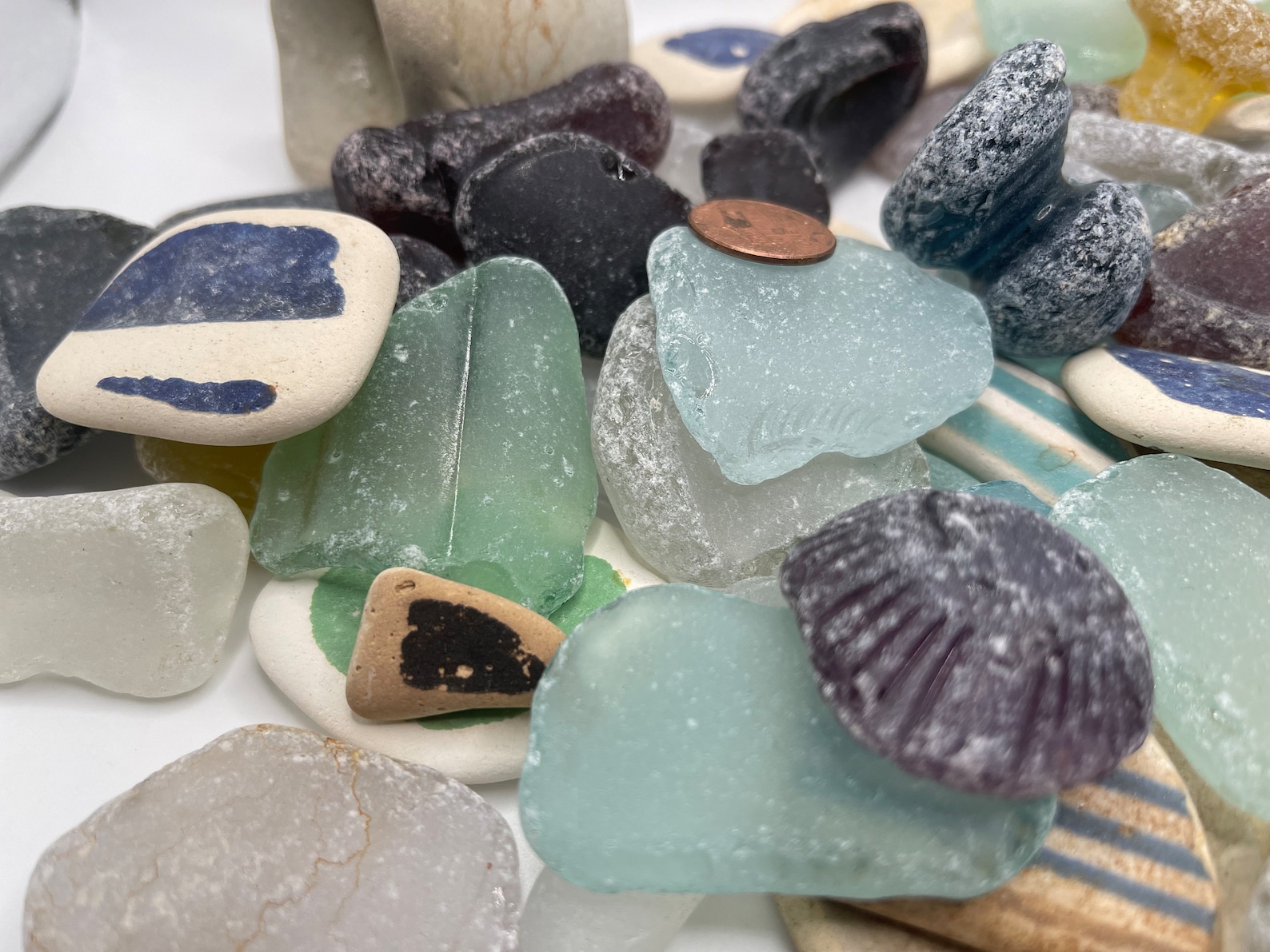 Bulk Large Sea Glass Pieces, Multi Colored Sea Glass, 15a - Etsy