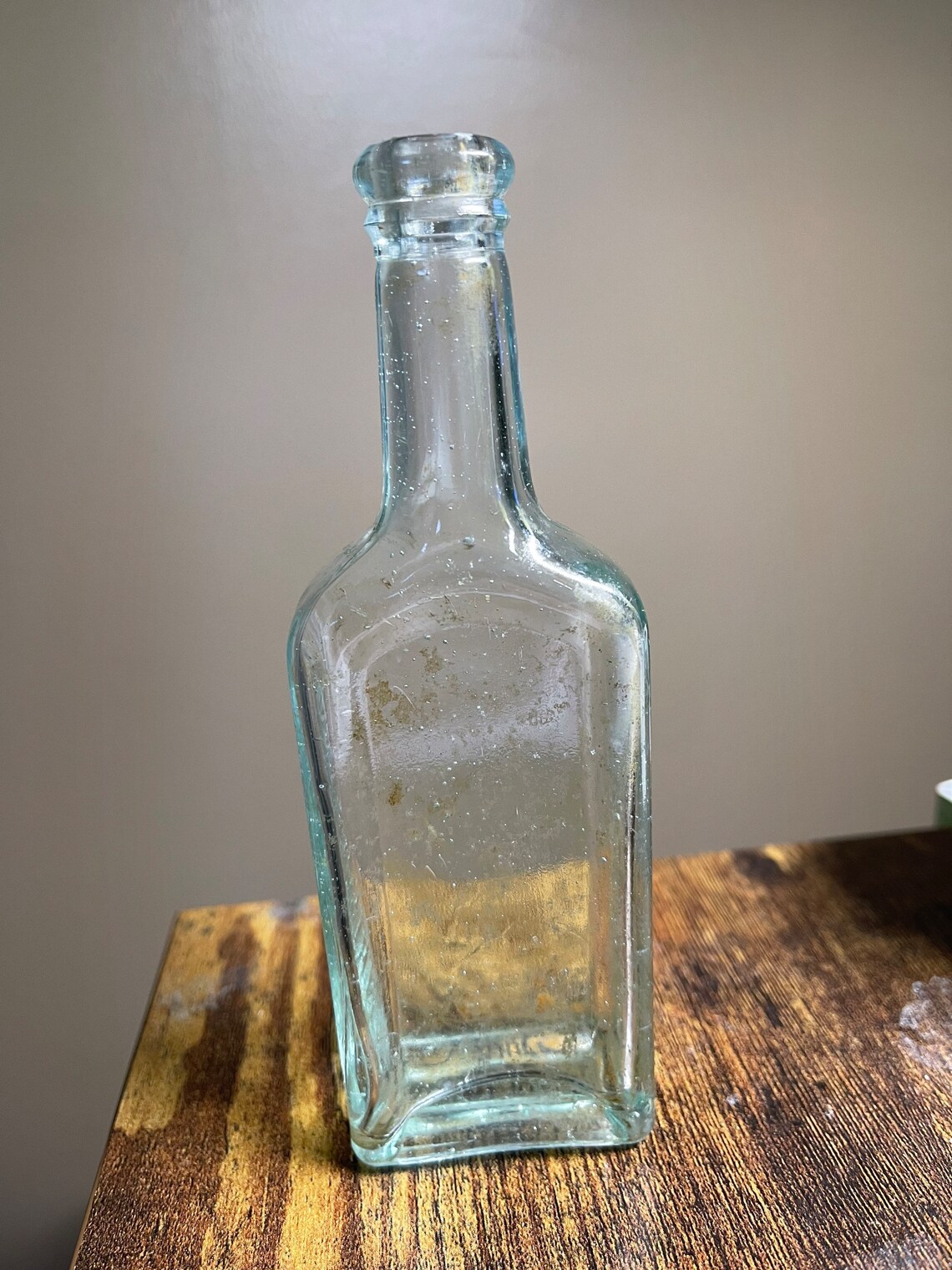 Aqua Vintage Glass Medicine Bottle Castoria 454 - Etsy