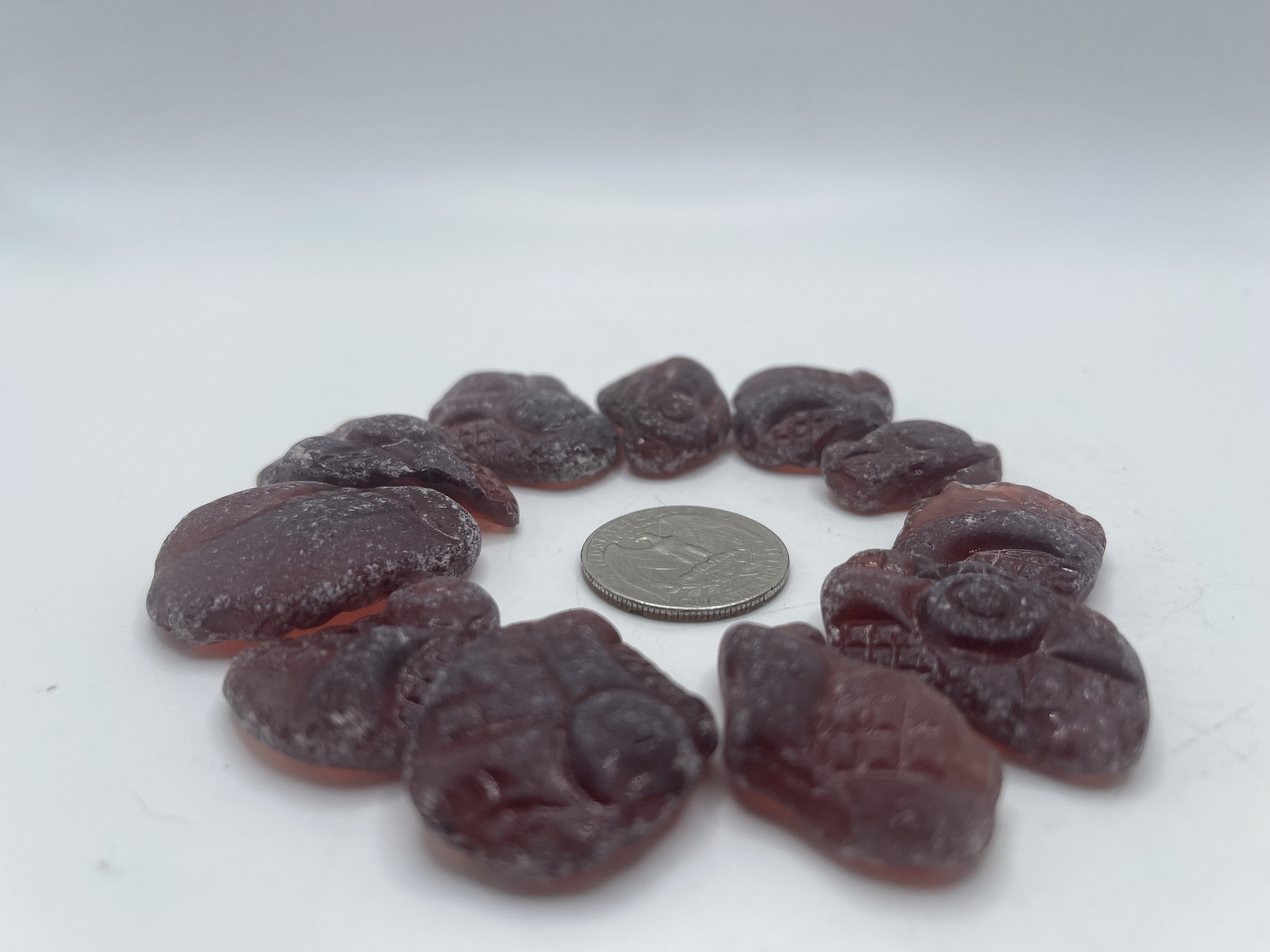 Red Recycled Glass, Jewelry Red Glass, Craft Glass, Red Tumbled Glass ...