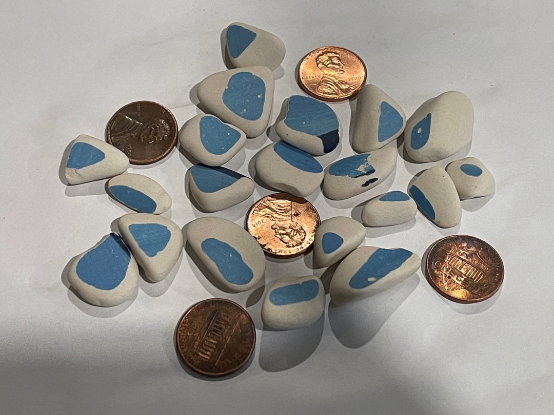 White Blue Green Sea Pottery Surf Pottery Beach Pottery - Etsy