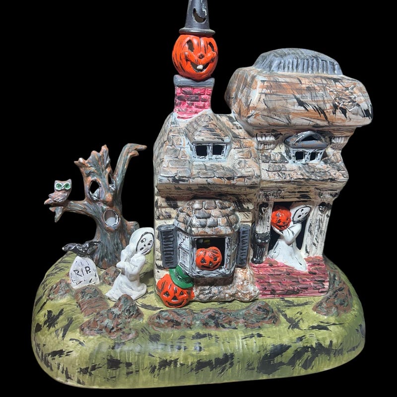 Ceramic Haunted House - Etsy
