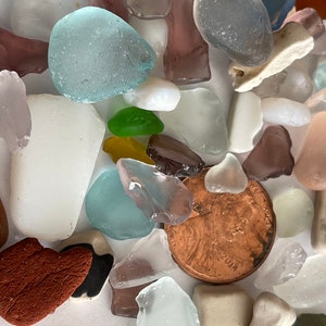Sea Glass, Sea Pottery, Bulk Multi Colored Sea Glass, Aqua Sea Glass ...
