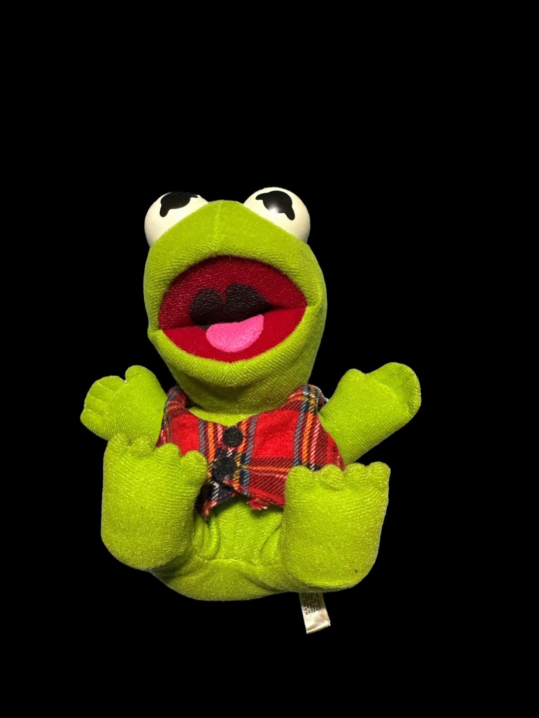 Vintage 80s Kermit Costume the Frog Plush Stuffed Animal Toy 1987 Baby ...