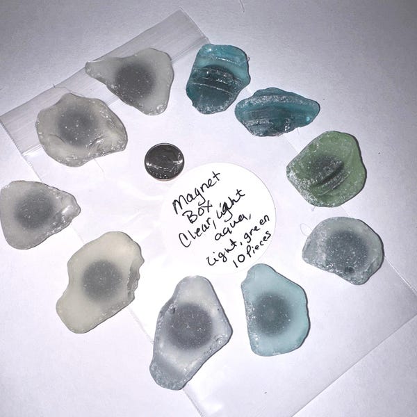 Sea Glass Magnets - Etsy