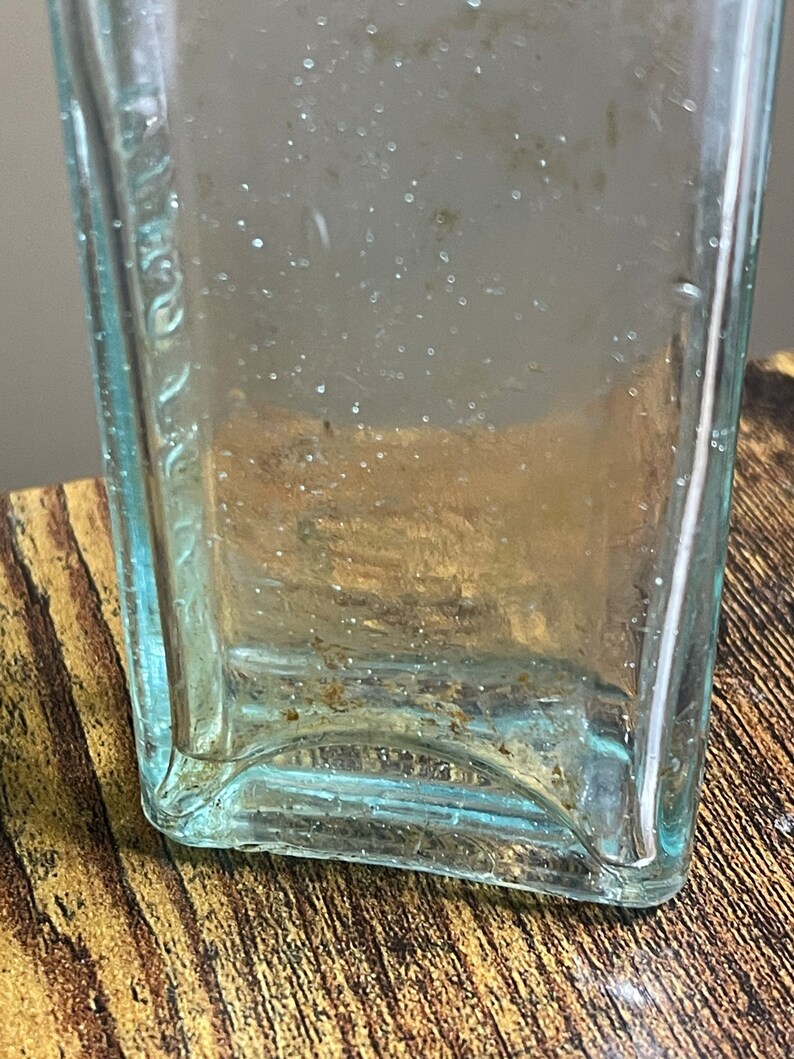 Aqua Vintage Glass Medicine Bottle Castoria 454 - Etsy