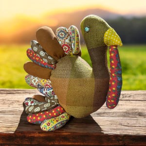 Vintage Stuffed Turkey, Thanksgiving Decor, Fall Decor, Turkey Decor ...