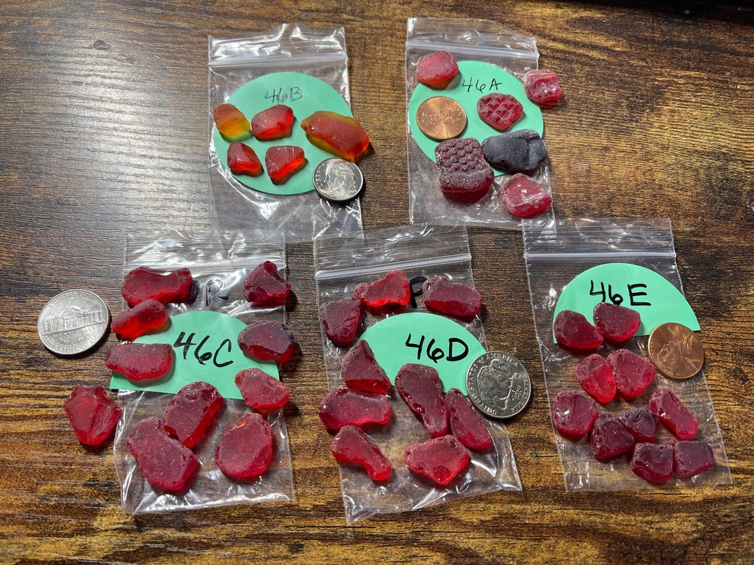 Red Recycled Glass Jewelry Red Glass Craft Glass Red - Etsy