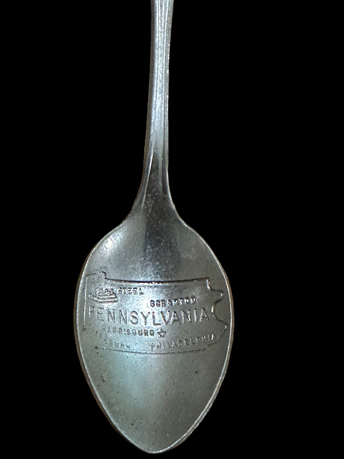Vintage Souvenir Spoon, Penna Turnpike Solid Copper Spoon, Pennsylvania ...