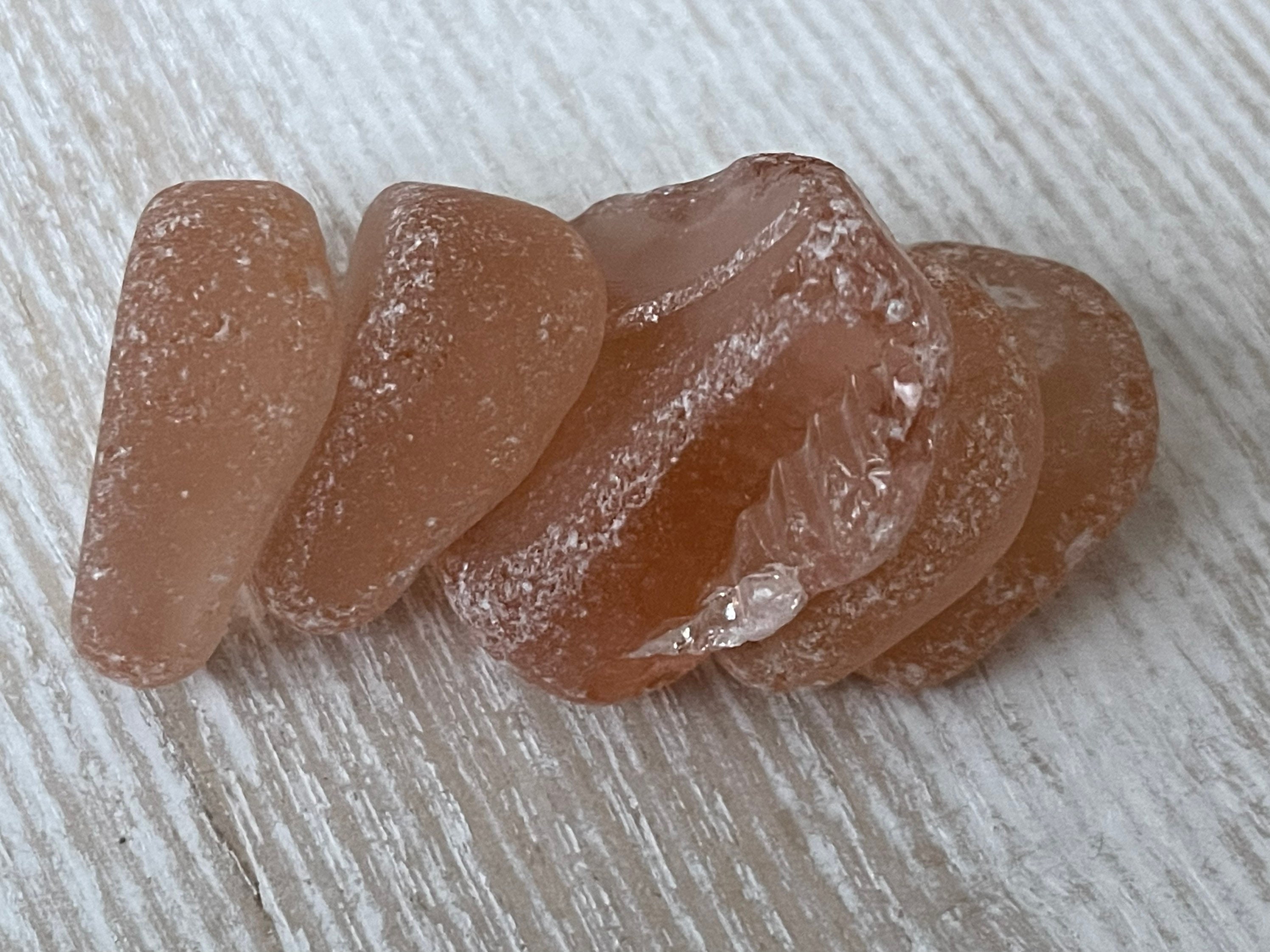 Recycled Pink Glass Tumbled Pink Glass Pink Homemade Sea - Etsy