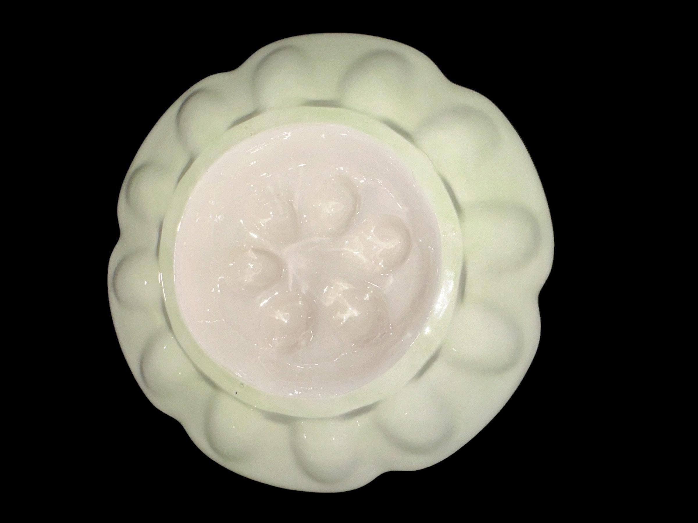 Vintage Ceramic Easter Deviled Egg Platter Easter Platter Easter Eggs 6279