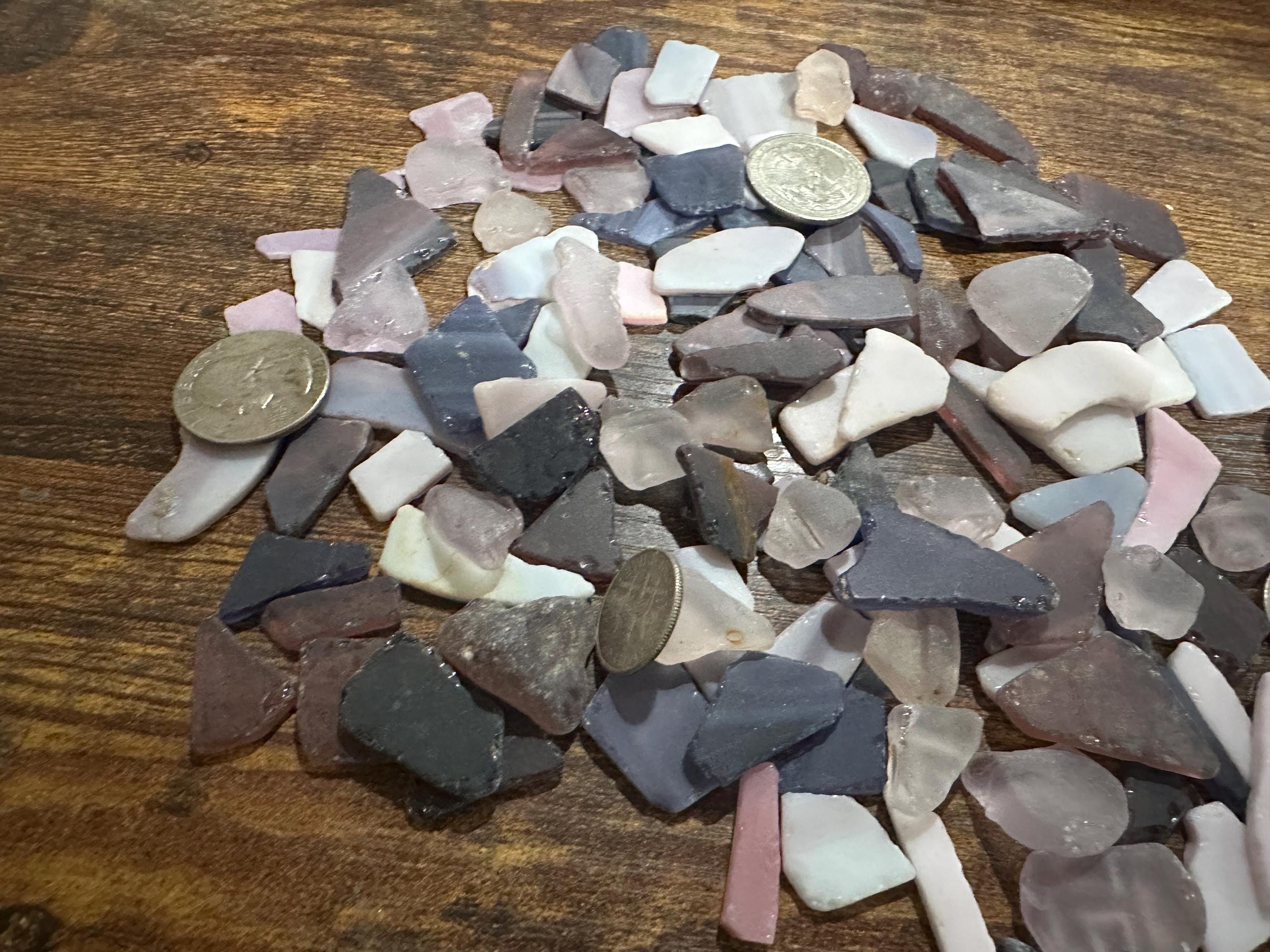 Purple Sea Glass, Sea Glass Bulk, Sea Glass Lot, 120 Pieces of Small to ...