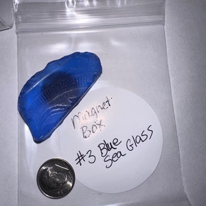Cobalt Blue Sea Glass Magnets, Set of 4 Glass Magnets, 469 - Etsy