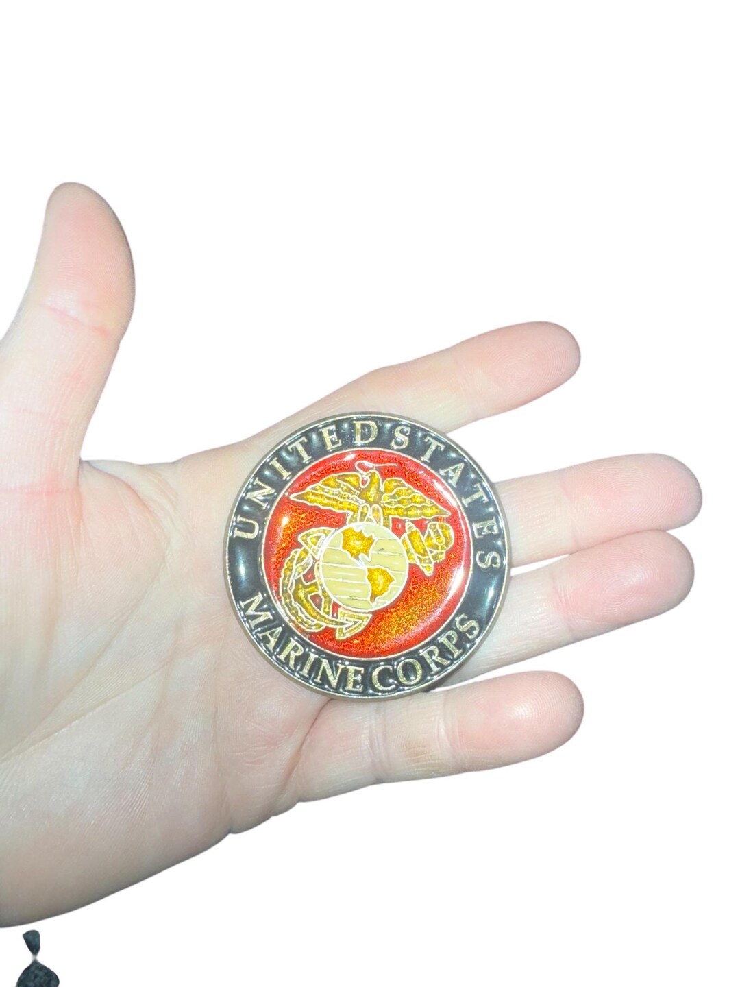 United States Marine Corps USMC Round Emblem Metal Magnet Patriotic ...