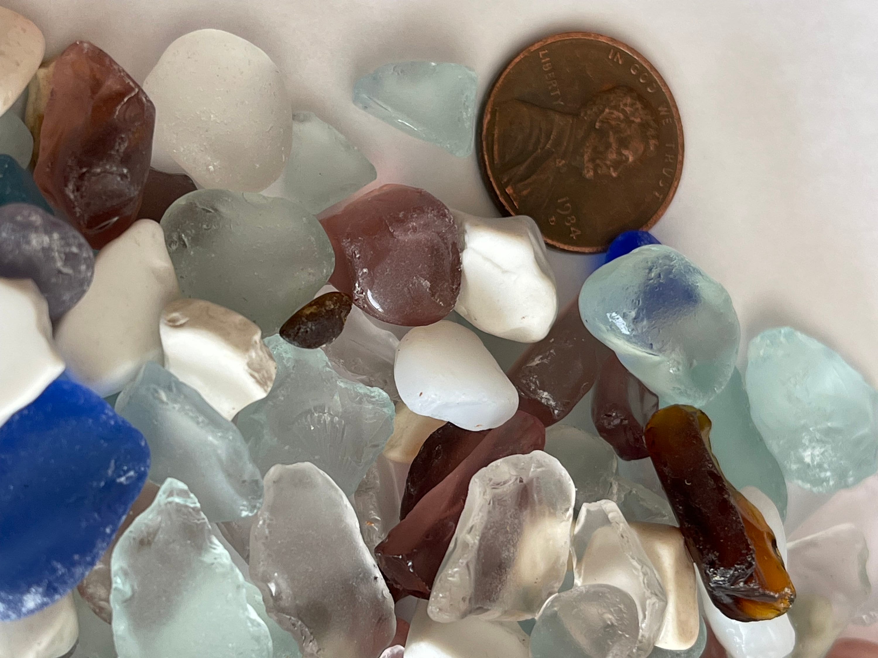 Sea Glass, Sea Pottery, Bulk Multi Colored Sea Glass, Aqua Sea Glass ...