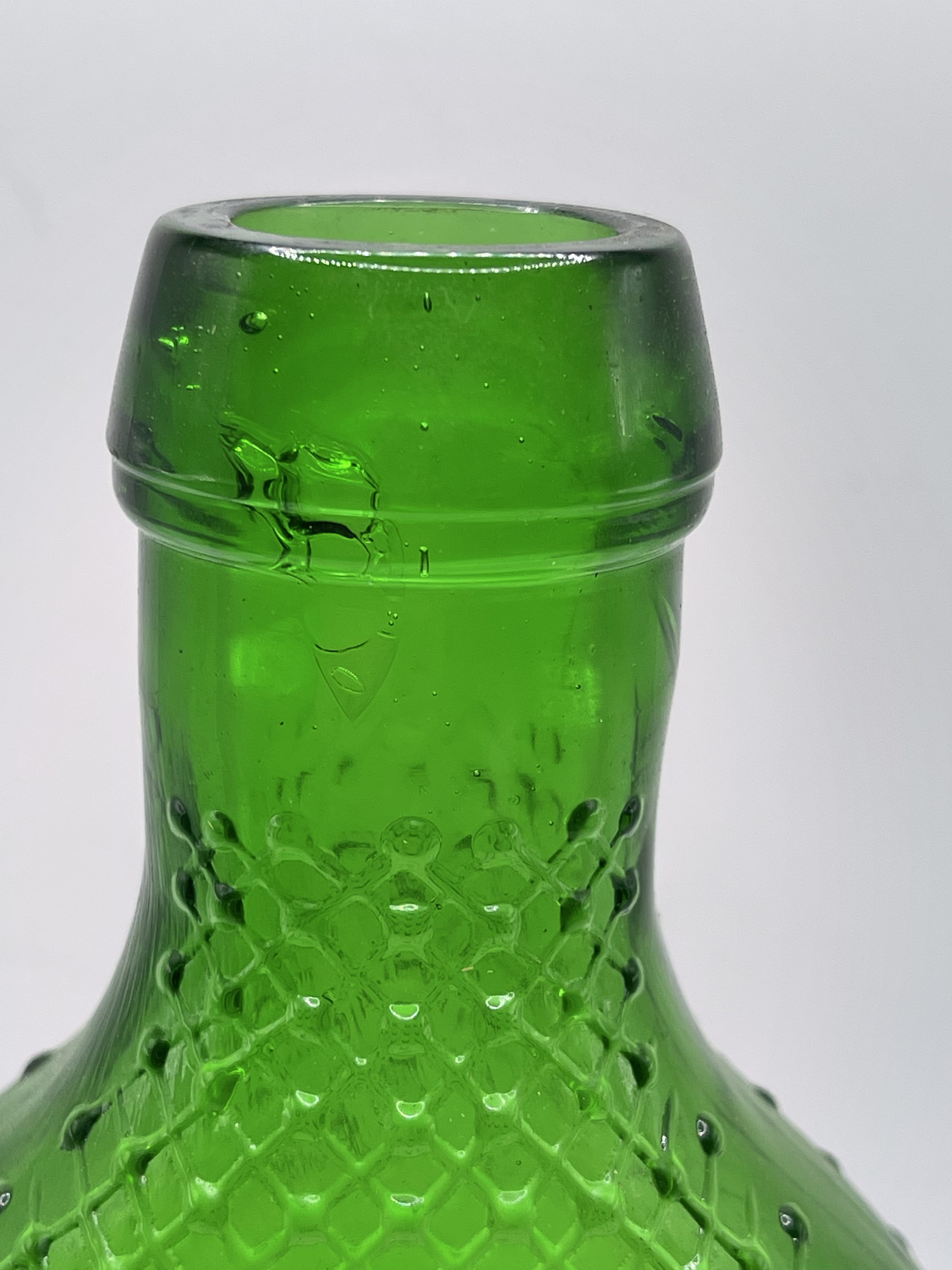 Vintage Clevenger Brothers Bank of Mantua Glass Green Bottle 449 - Etsy