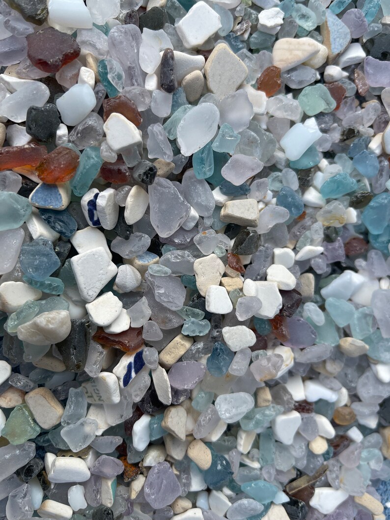 Multi Colored Sea Glass and Pottery Small Pieces - Etsy