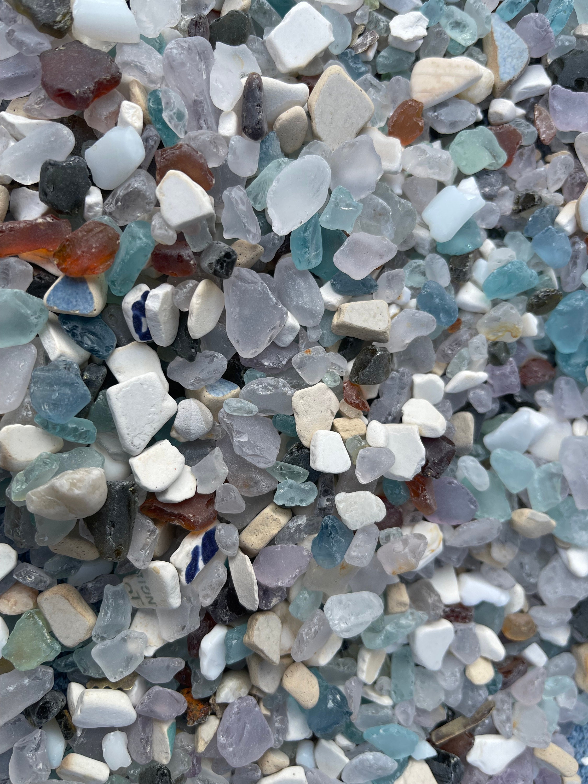 Multi Colored Sea Glass and Pottery Small Pieces - Etsy