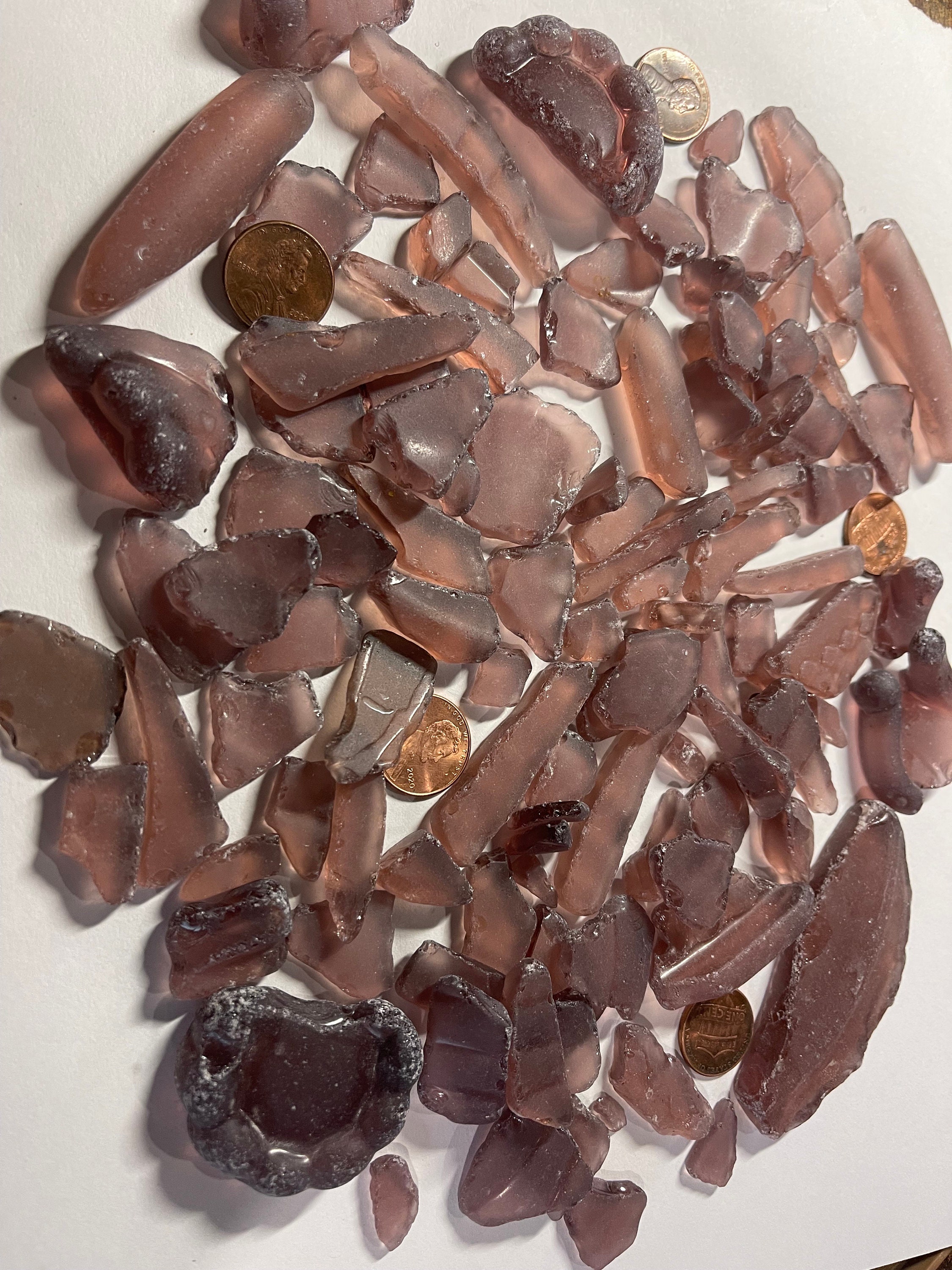 Purple Recycled Glass, Purpletumbled Glass, Purple Craft Glass, Purple ...