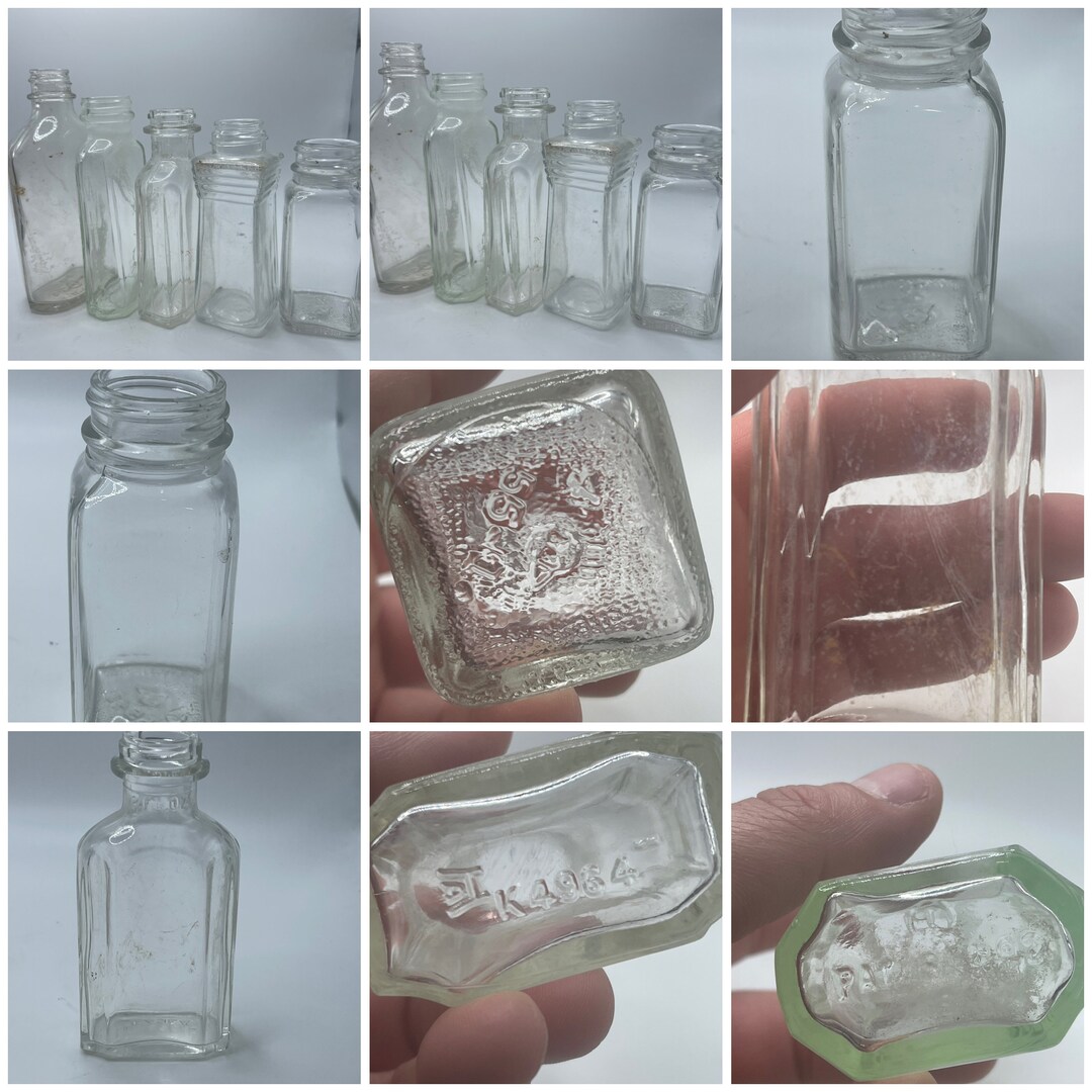 Vintage Glass Small Bottles, Medicine Vintage Glass Bottles, Bulk, 840 ...