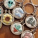 Mini Embroidered Keychain - Etsy