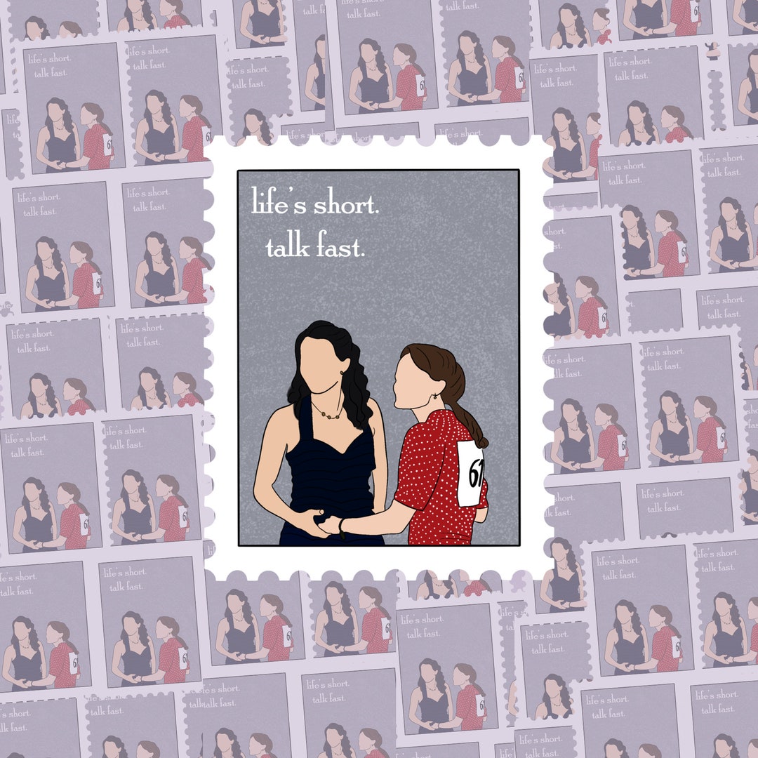 Gilmore Girls Sticker Stamp Rory & Lorelai Gilmore Life's Short Talk ...