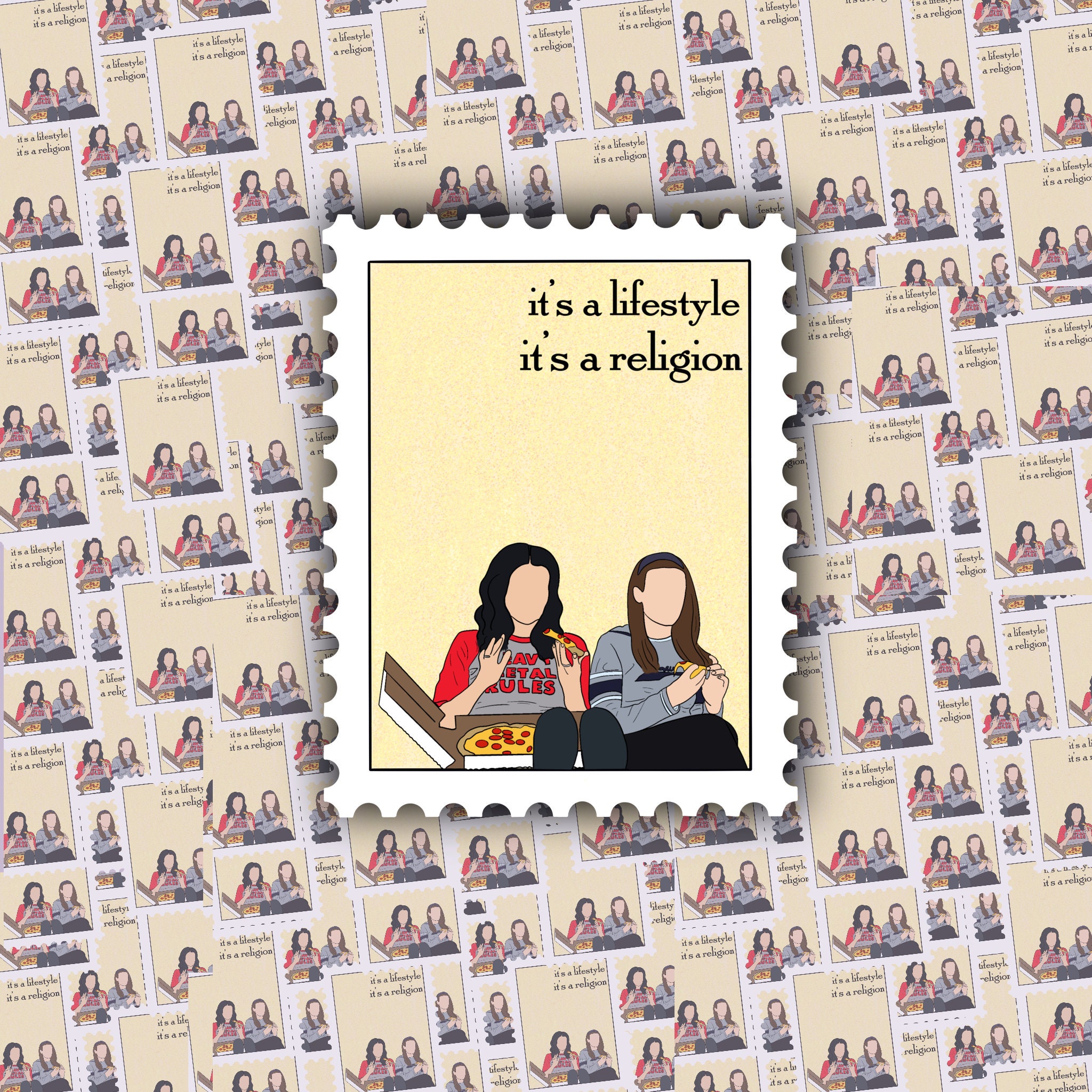 Gilmore Girls Sticker Stamp | Rory & Lorelai Gilmore | It's a Lifestyle ...