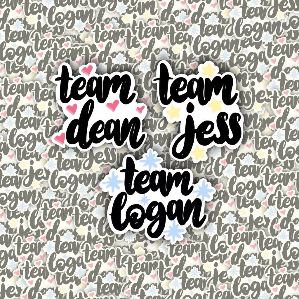 Gilmore Girls Stickers Team Jess Rory Gilmore Team Logan Team Dean Jess ...