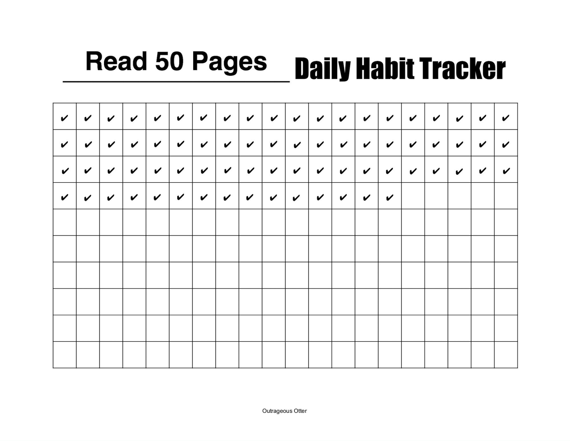 200 Day Habit Tracker Fillable PDF - Etsy