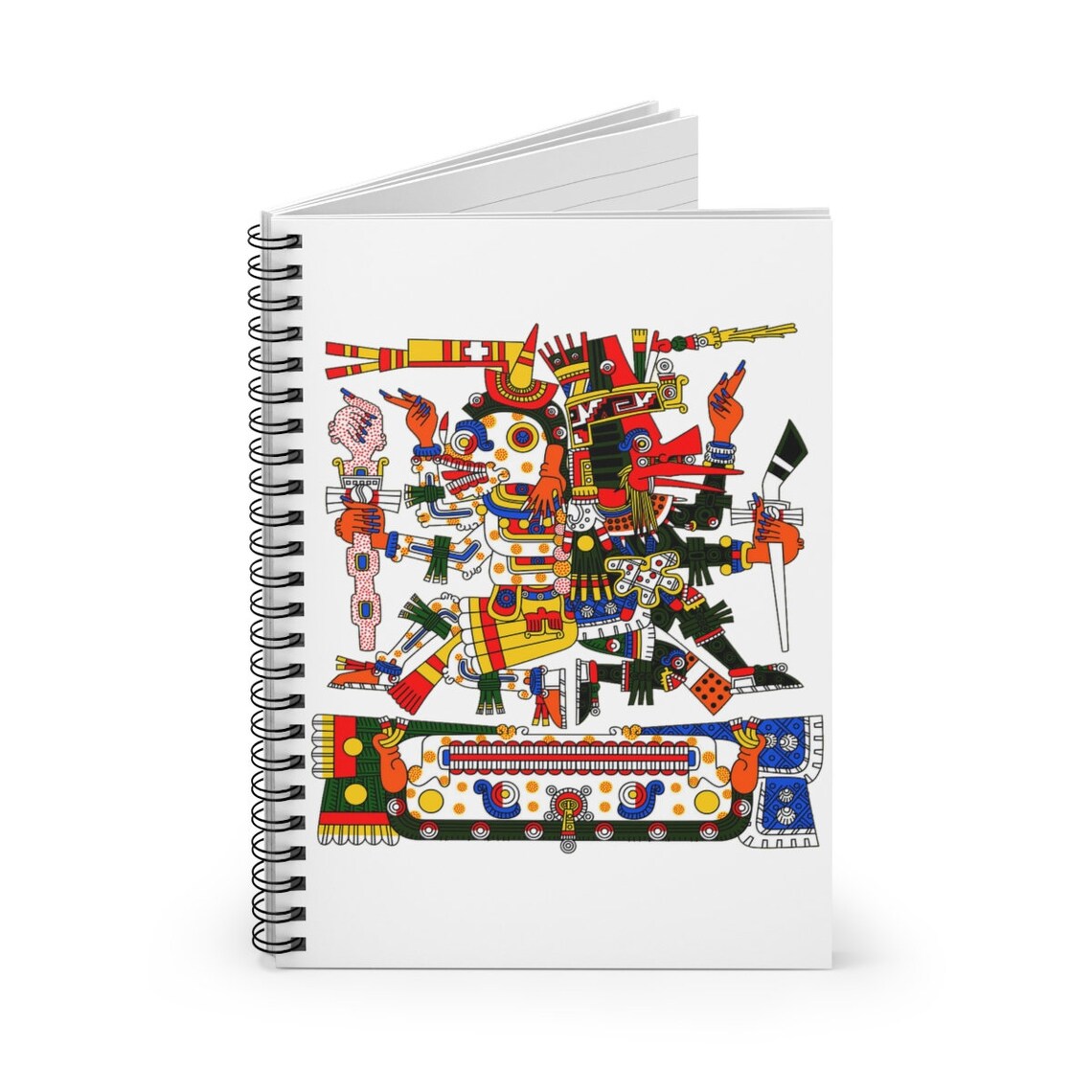 Mictlantecuhtli/quetzalcoatl Symbol of Balance Spiral Notebook Ruled ...