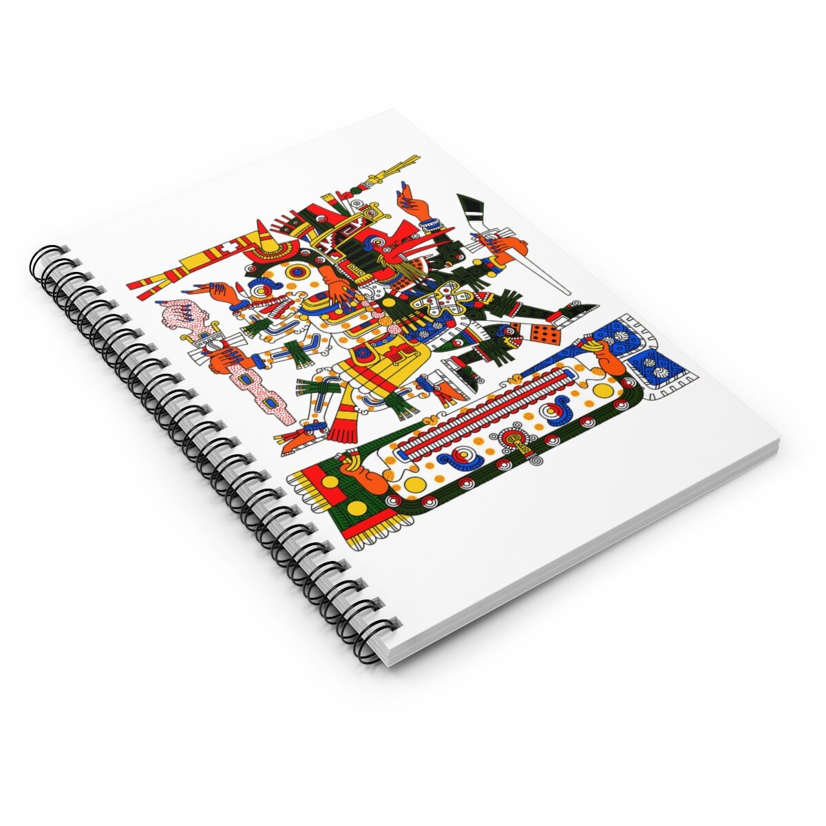 Mictlantecuhtli/quetzalcoatl Symbol of Balance Spiral Notebook Ruled ...