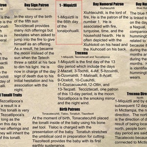 Azteca/mexica Birthday (tonalli) Meaning Analysis - Etsy