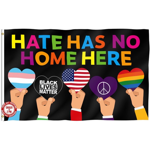 Hate Has No Home Here Flag - Etsy
