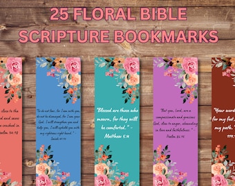 Printable Bible Bookmark, Printable Christian Inspirational Bookmarks ...