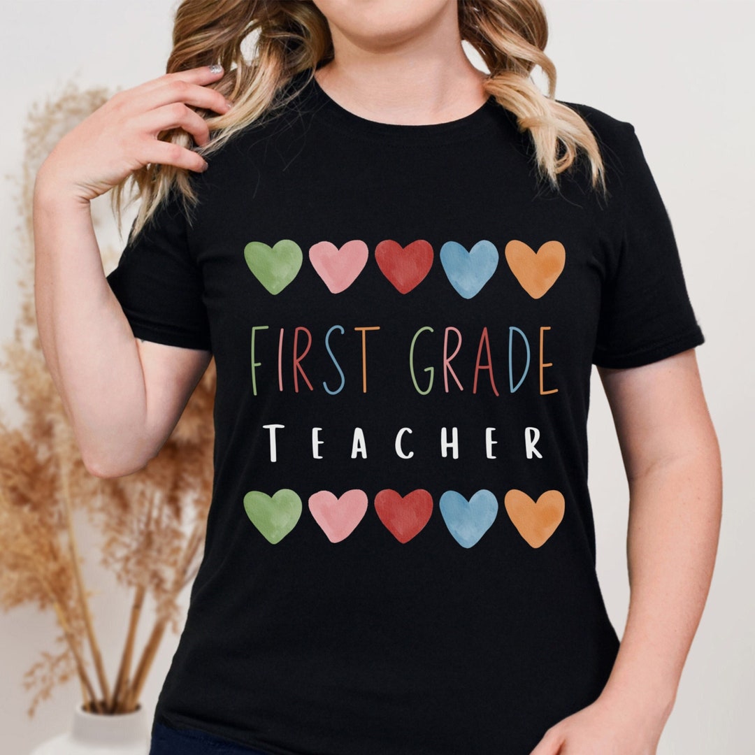 First Grade Teacher Shirt 1st Grade Teacher Tshirt 1st Grade - Etsy UK