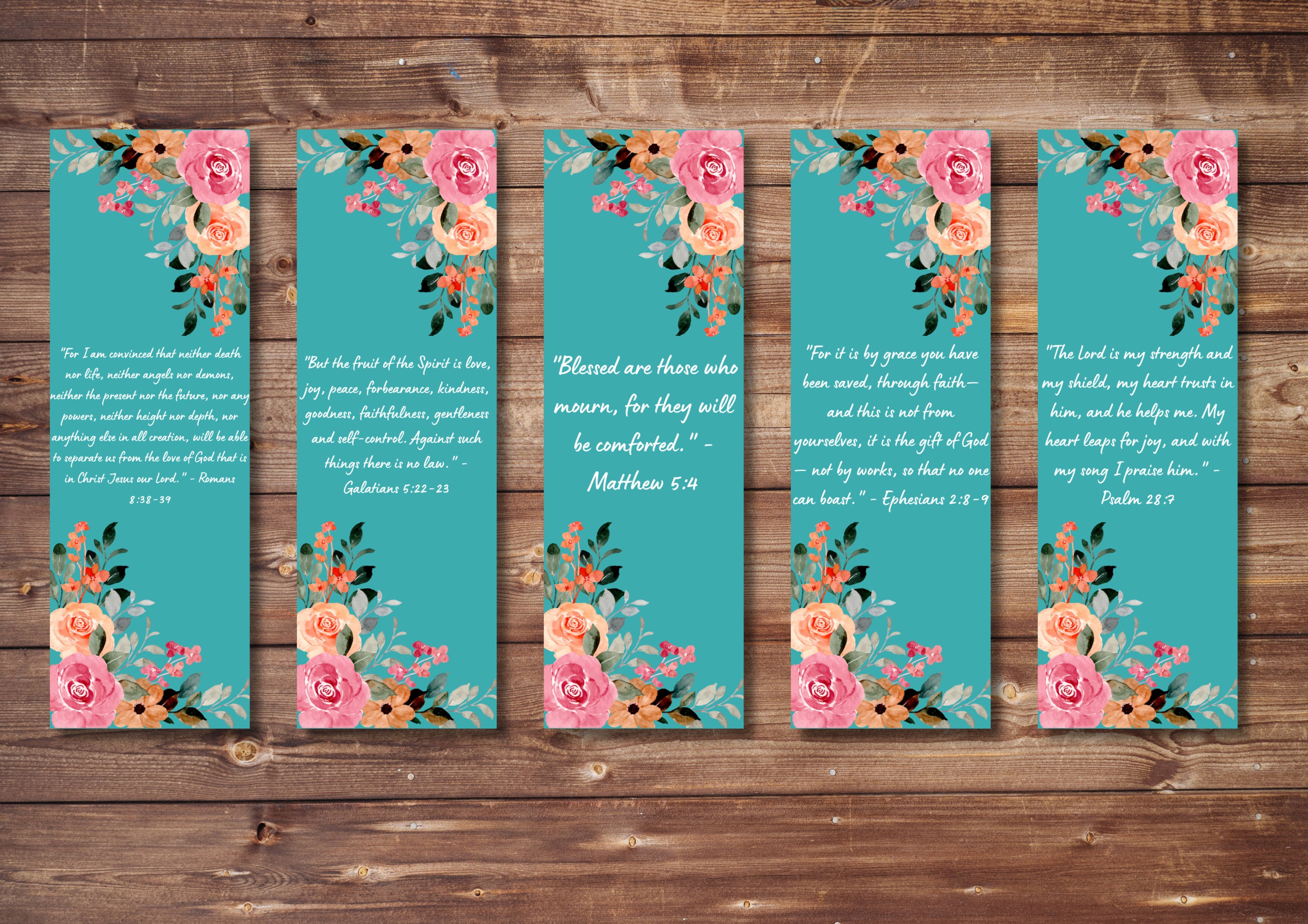 Printable Bible Bookmark, Printable Christian Inspirational Bookmarks ...