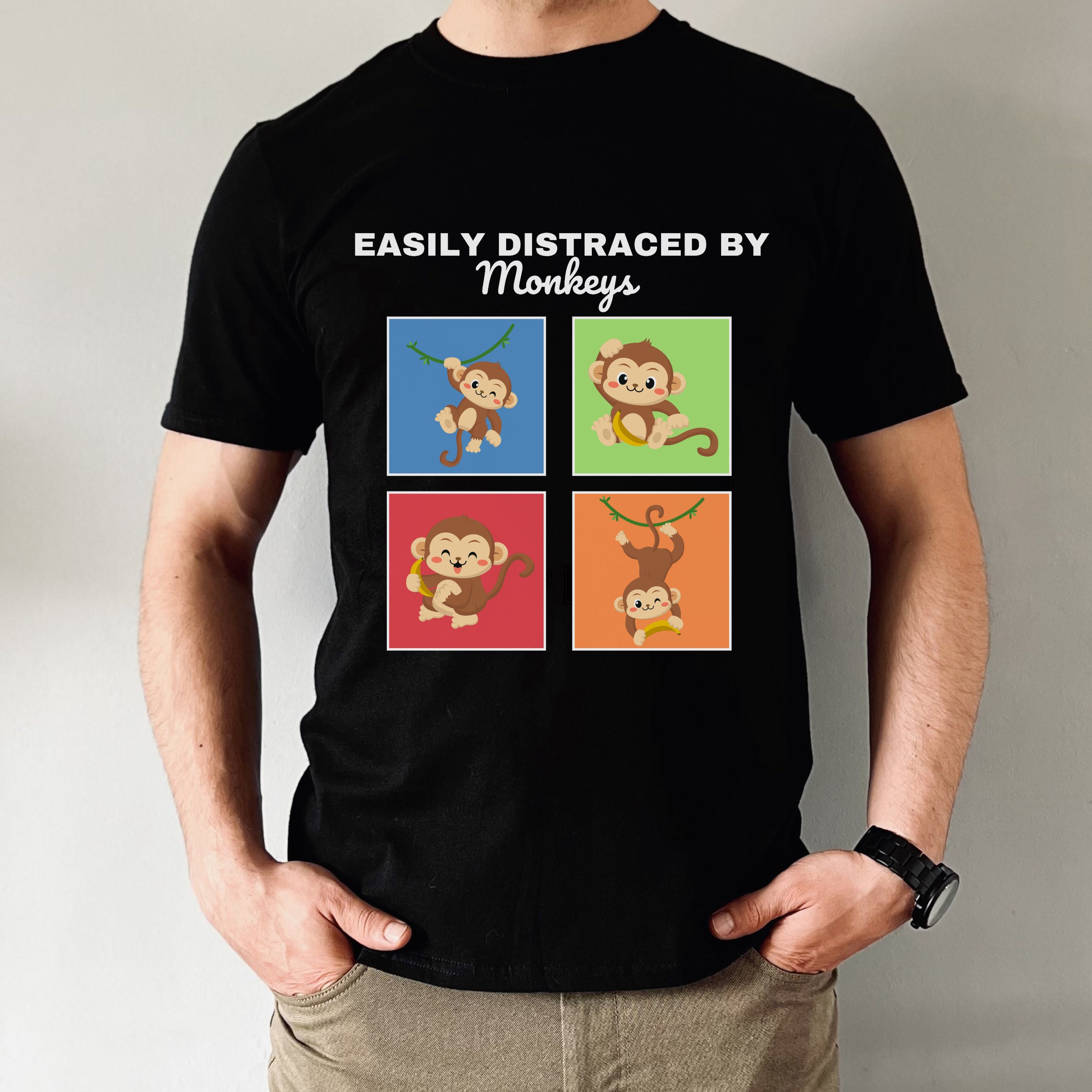 Monkey Shirt, Funny Monkey Shirt, Monkey Lover Shirt, Funny Monkey Tee ...