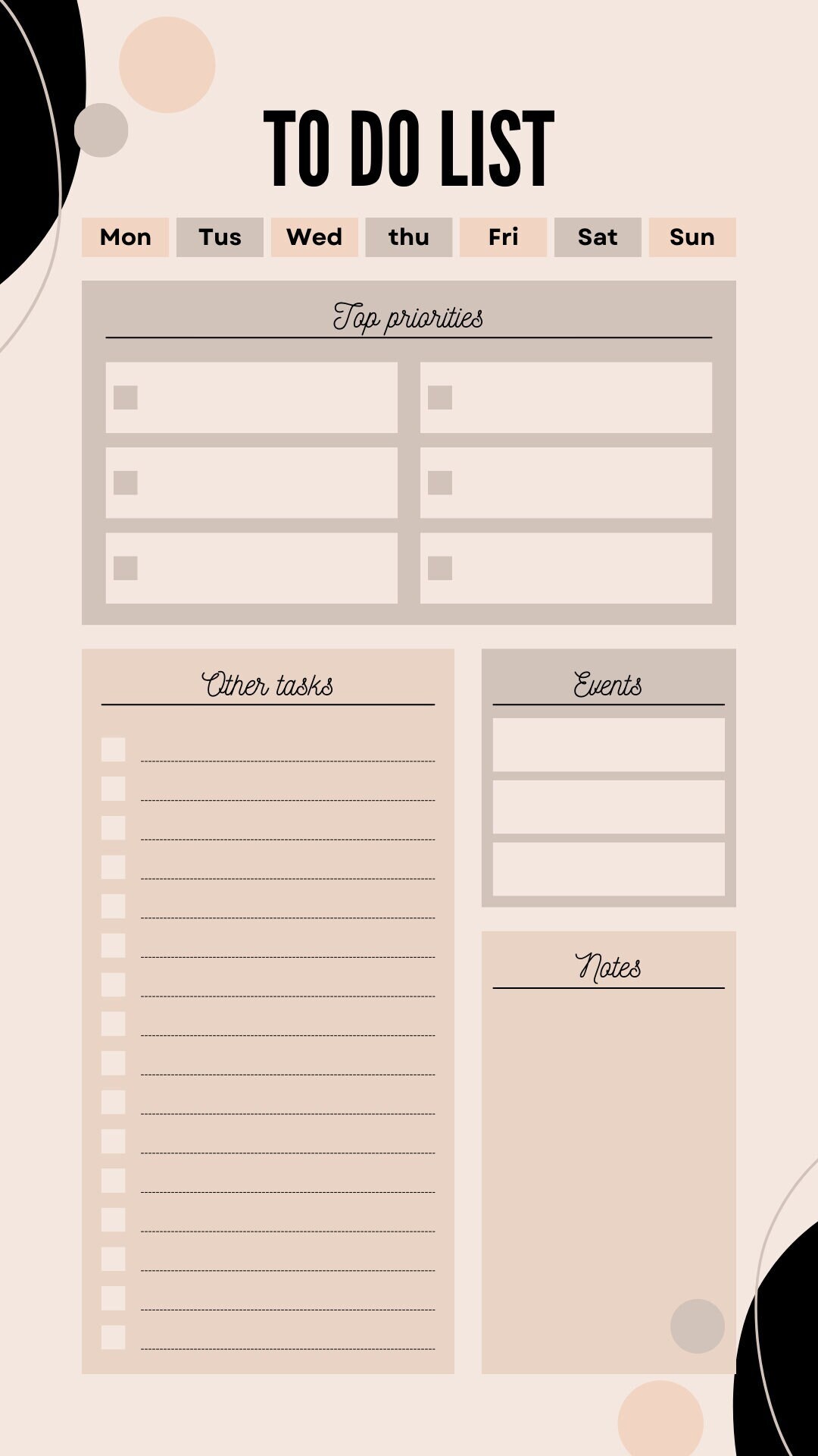 Printable Daily To-do List/simple/minimalist - Etsy