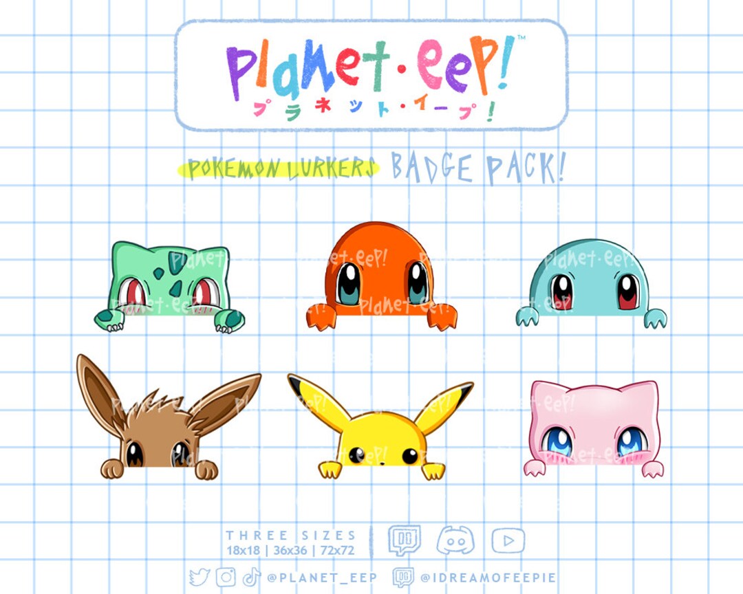 Poki Sub Badges Lurk Sub Badges Twitch Sub Badges Twitch Bit Badges ...