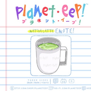 Matcha Emote | Matcha Latte Emote | Green Tea Emote | Drink Emote ...