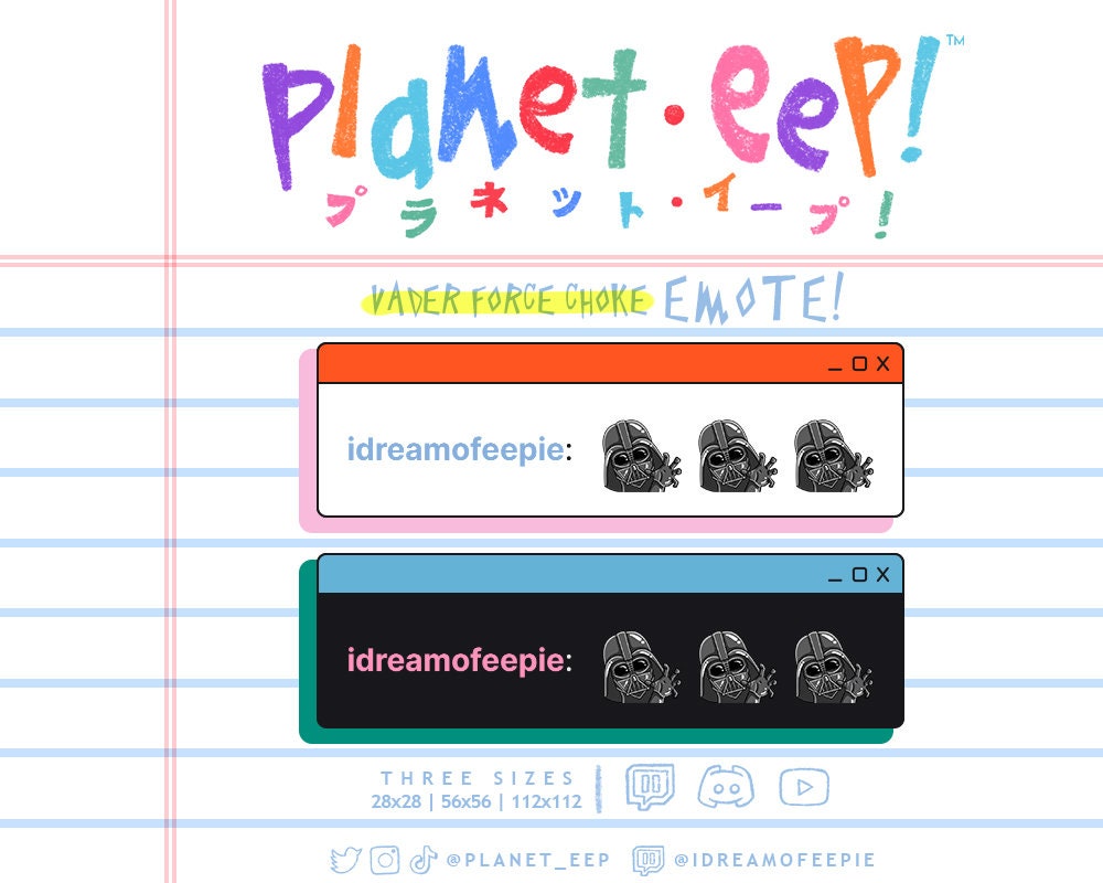 Vader Emote | Force Choke Emote | Twitch Emote | Discord Emote ...