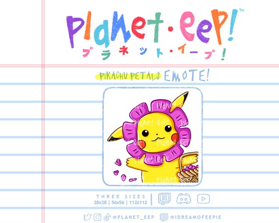 Poki Emote Pikachupetals Flower Emote Flower Petals - Etsy