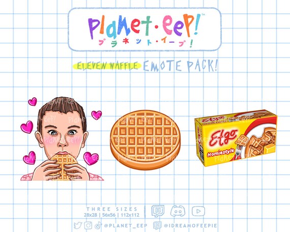 Strangest Things Emotes Eleven Emotes Waffle Emotes - Etsy