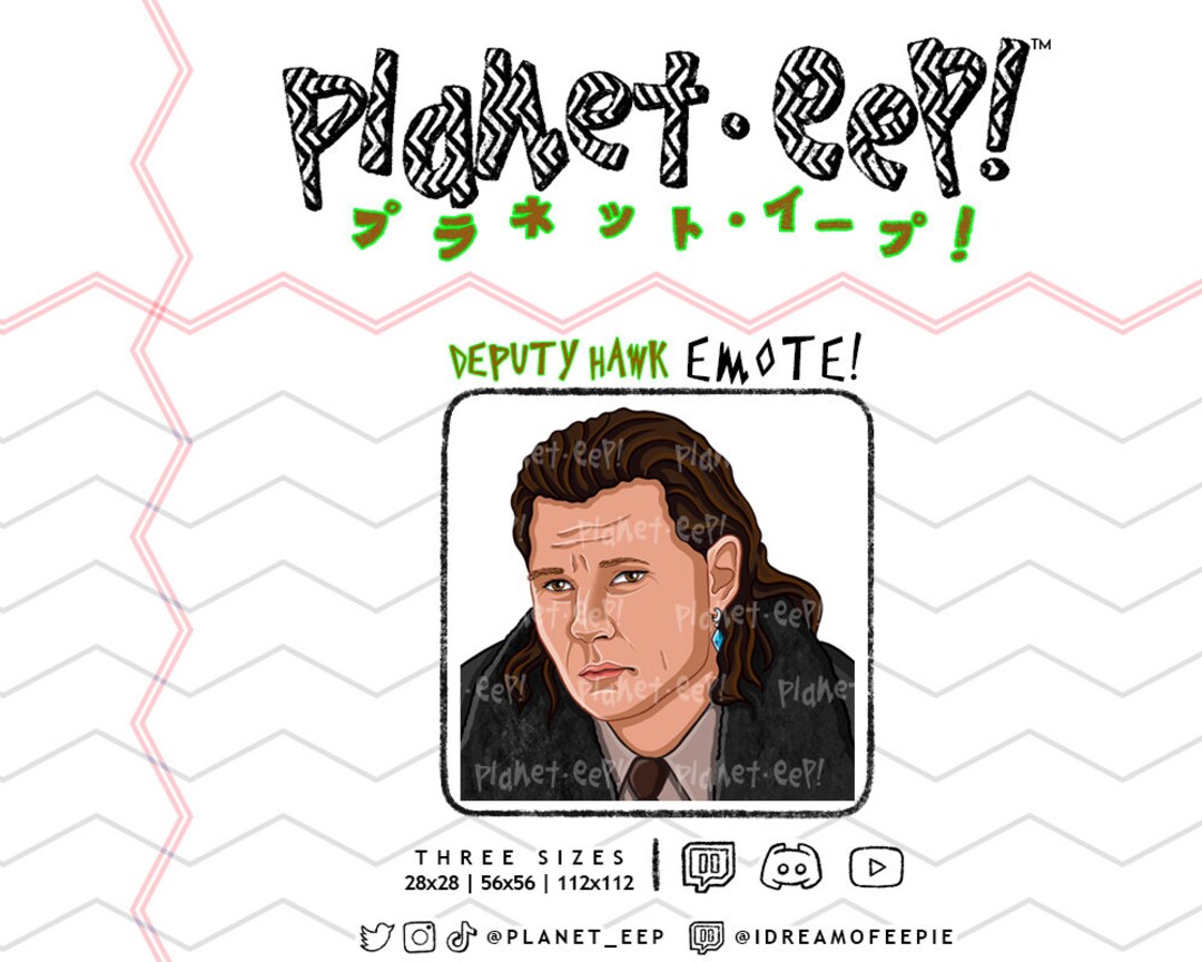 Twin Peaks Emote | Deputy Hawk Emote | David Lynch | Twitch Emote ...