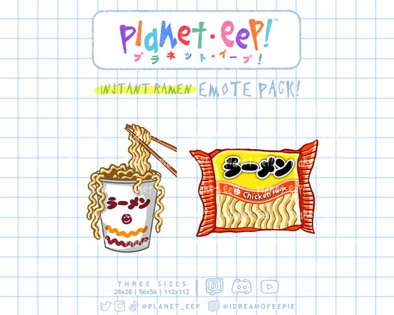 Ramen Emotes Noodles Emotes Food Emotes Twitch Emotes - Etsy Canada