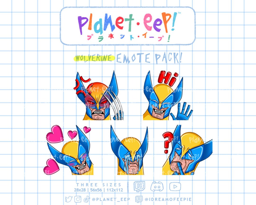 Superhero Emotes | Logan Emotes | Twitch Emotes | Discord Emotes ...