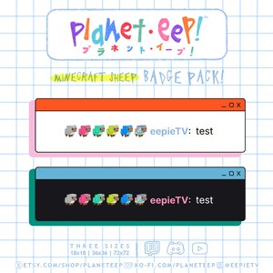 Sheep Sub Badges | Pixel Sub Badges | Mainkraf Sub Badges | Animal Sub ...