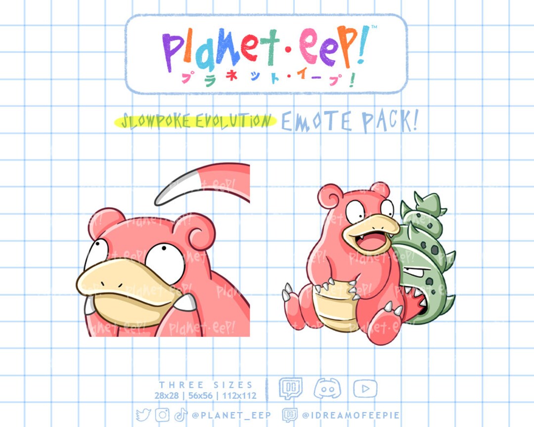 Poki Emotes | Slowpoke Evolution Emotes | Feels Wow Man Emote | Pink ...
