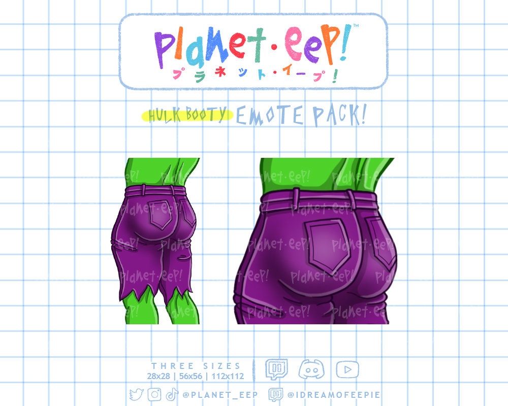 Superhero Emotes | Hulky Emotes | Booty Emotes | Thicc Emote | Marvel ...