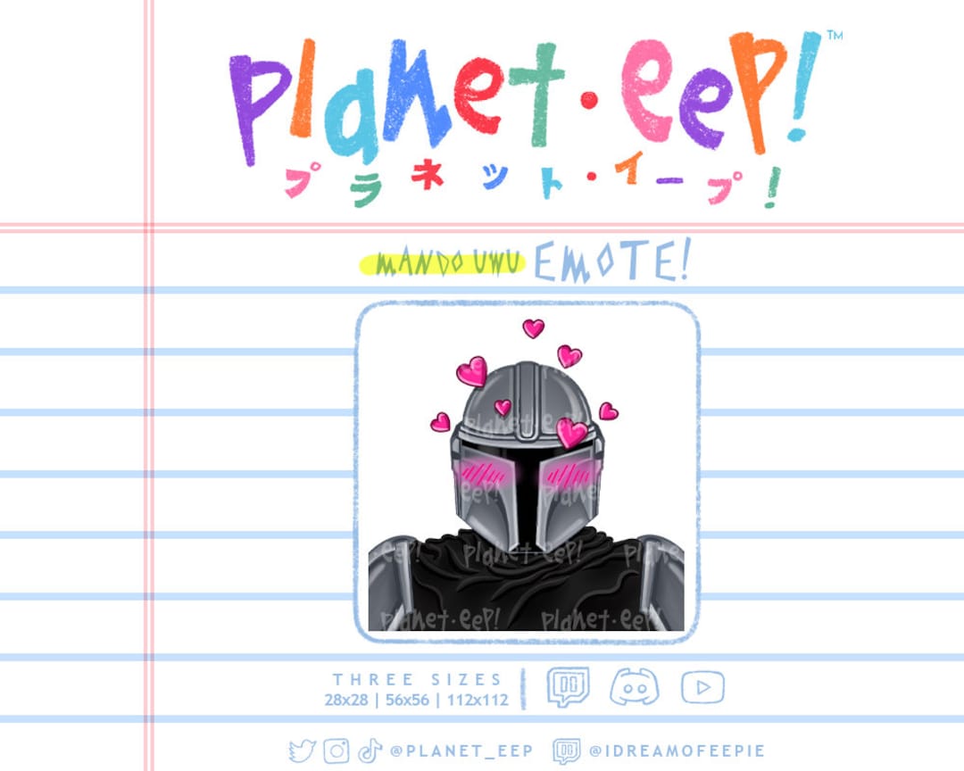 Mando Emote | Uwu Emote | Twitch Emote | Discord Emote | Youtube Emote ...
