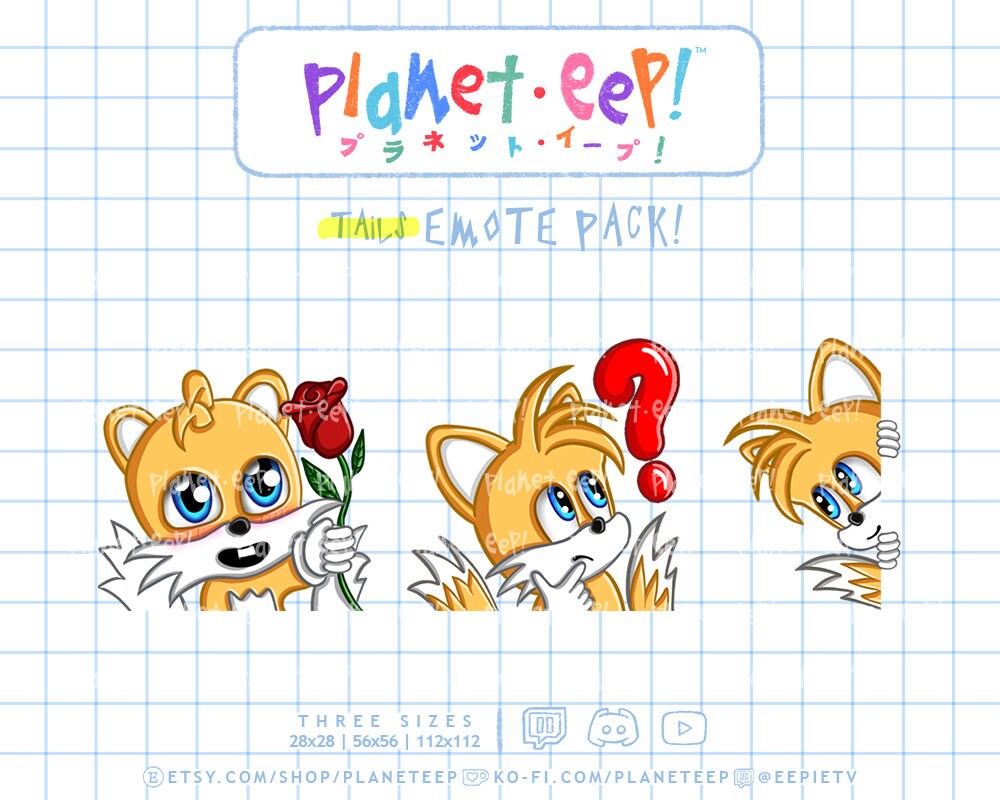 Sonic Emotes | Tails Emote | Hedgehog Emote | Lurk Emote | Video Game ...